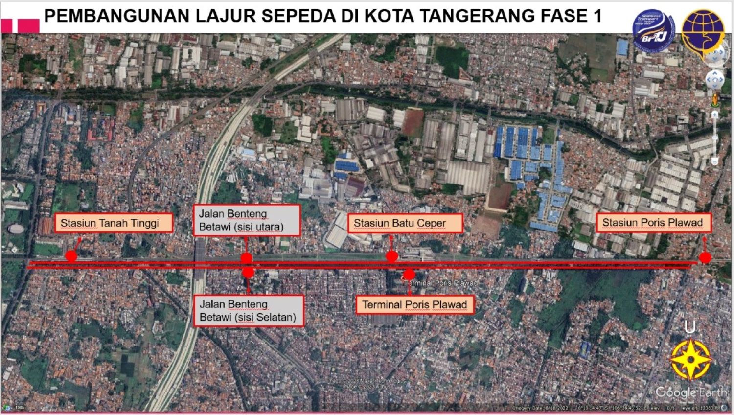 Akhirnya Lajur Khusus Sepeda di Kota Tangerang Selesai, Dukung ...