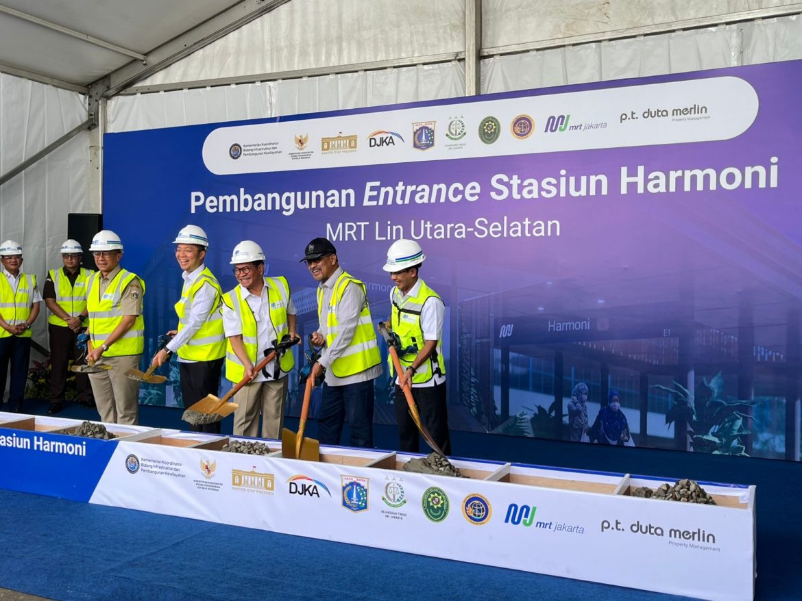 Pembangunan Entrance MRT Harmoni Dimulai, Ditargetkan Jadi Kawasan TOD ...